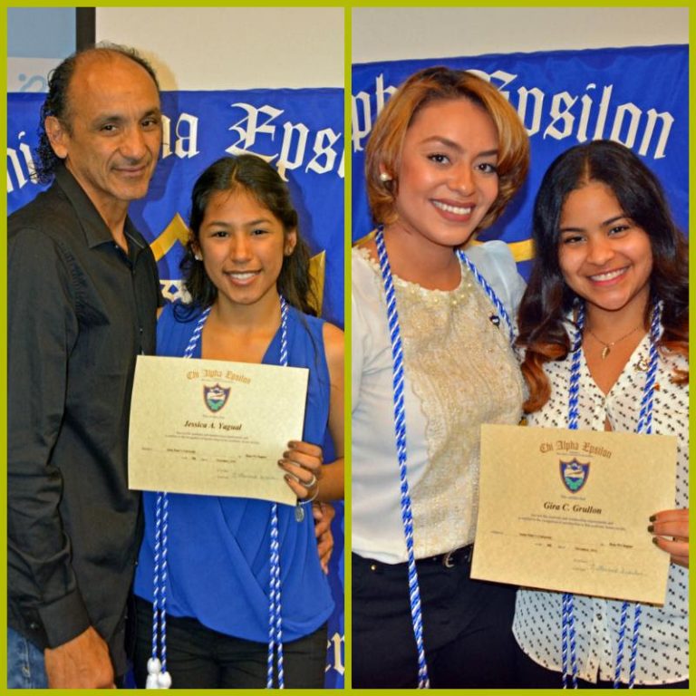 Featured Photo from the Chi Alpha Epsilon Honor Society’s Pinning Ceremony