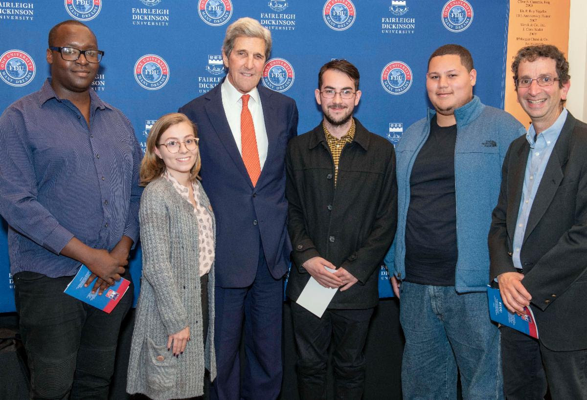 Saint Peter’s Professor and Students Meet John Kerry at Private Reception