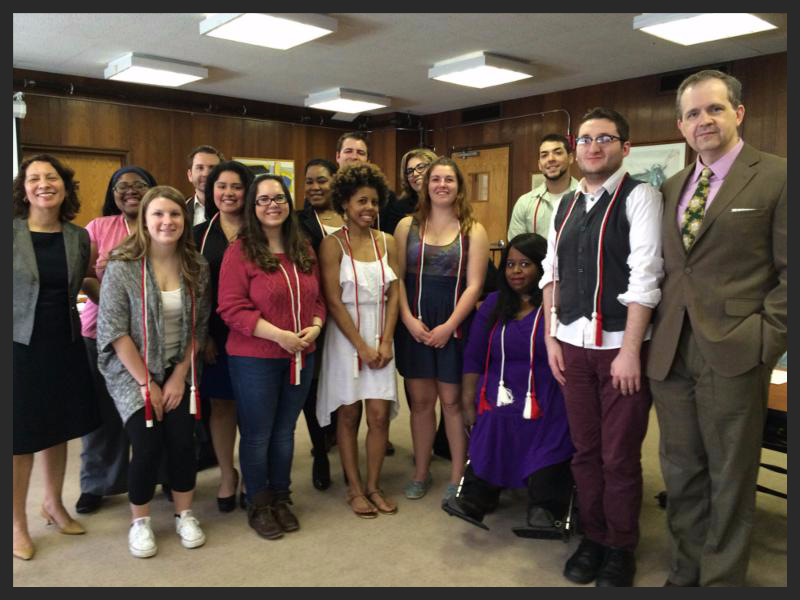 Communication Students Inducted into Lambda Pi Eta